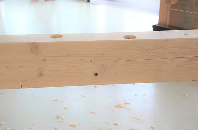 Balken in lengte verbinden » Lengteverbinding bij houten balken